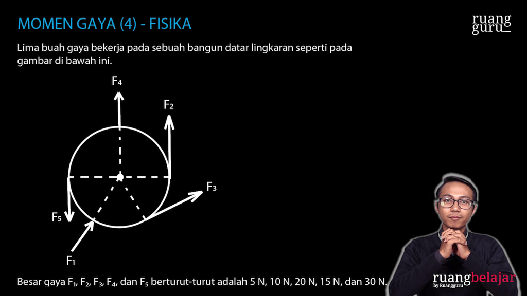 Video belajar Latihan Soal Momen Gaya (4) Fisika untuk Kelas 11