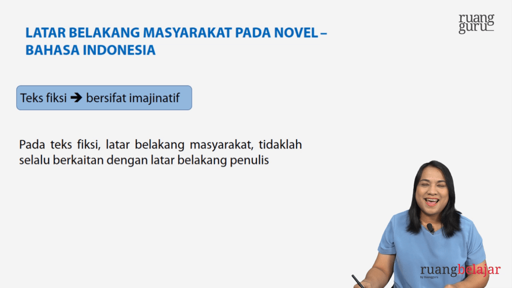Video belajar Latar Belakang Masyarakat pada Novel Bahasa Indonesia ...