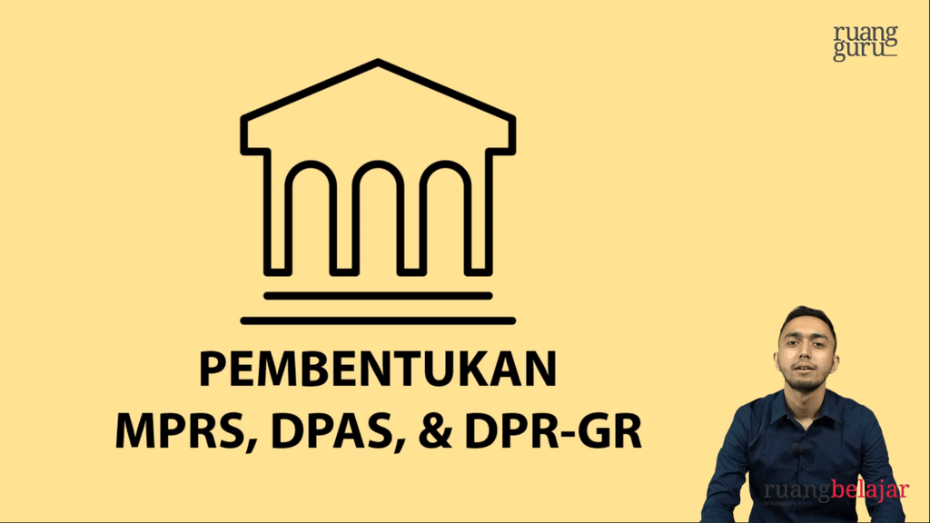 Video belajar Pembentukan MPRS, DPAS, dan DPR-GR Sejarah Indonesia ...