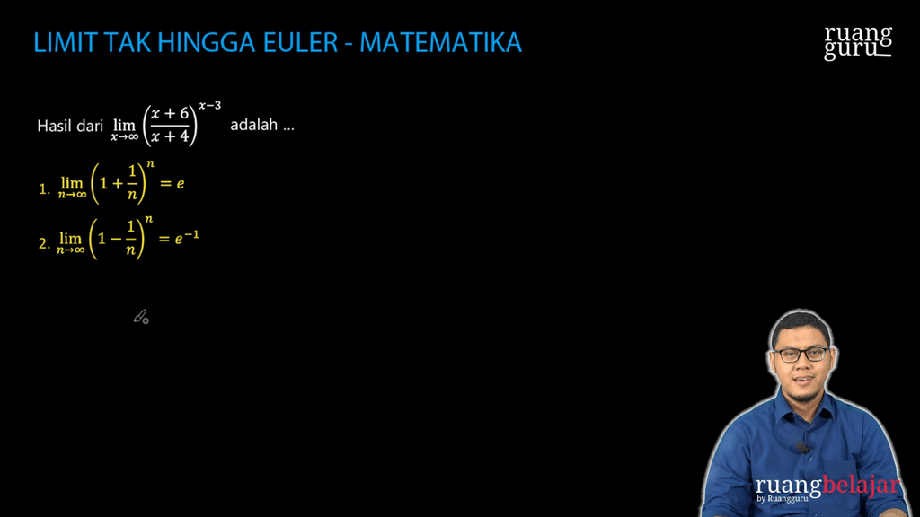 Video belajar Latihan Soal Limit - Euler 1 Matematika Wajib dan Minat ...