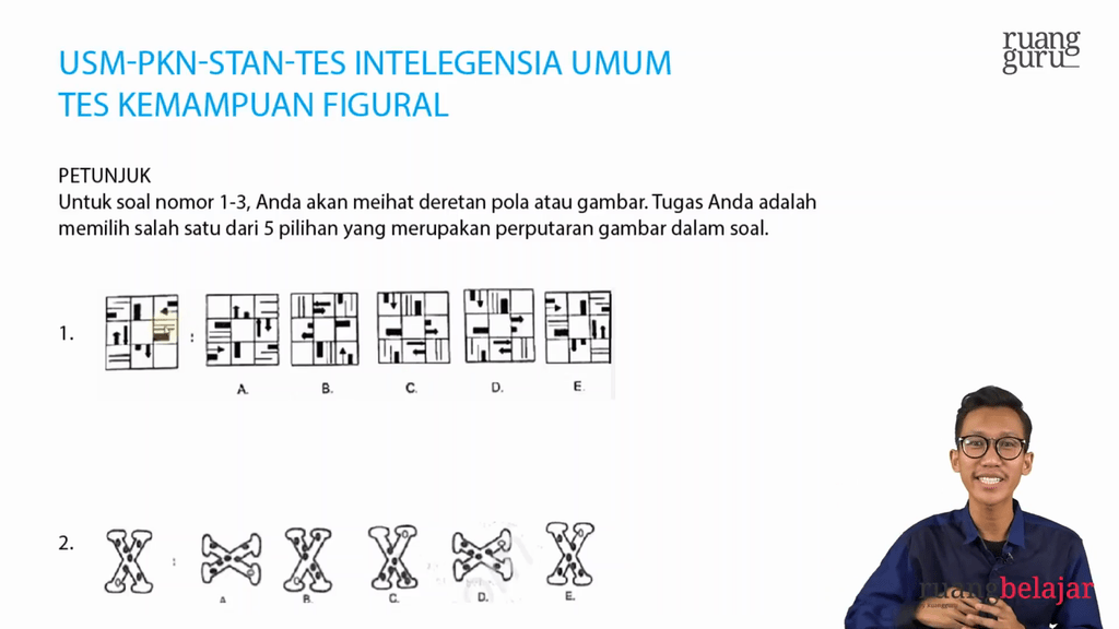 Video belajar Video 3 Tes Kemampuan Figural STAN untuk UTBK & Ujian Mandiri