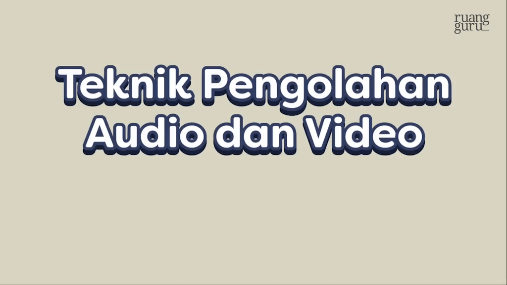 Video belajar Proses Burning Video Teknik Pengolahan Audio dan Video ...