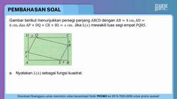 Gambar berikut menunjukkan persegi panjang ABCD de...