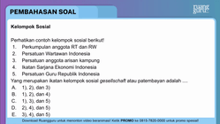 Perhatikan contoh kelompok sosial berikut! P...