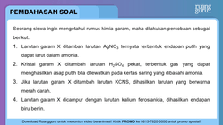 Seorang siswa ingin mengetahui rumus kimia garam,