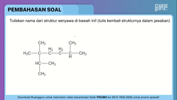 Tuliskan nama dari struktur senyawa di bawah ini!