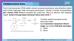 Poly(3-hydroxybutyrate) (PHB) adalah sebuah senyaw...