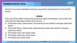 Kelainan buta warna disebabkan oleh gen yang terpa...