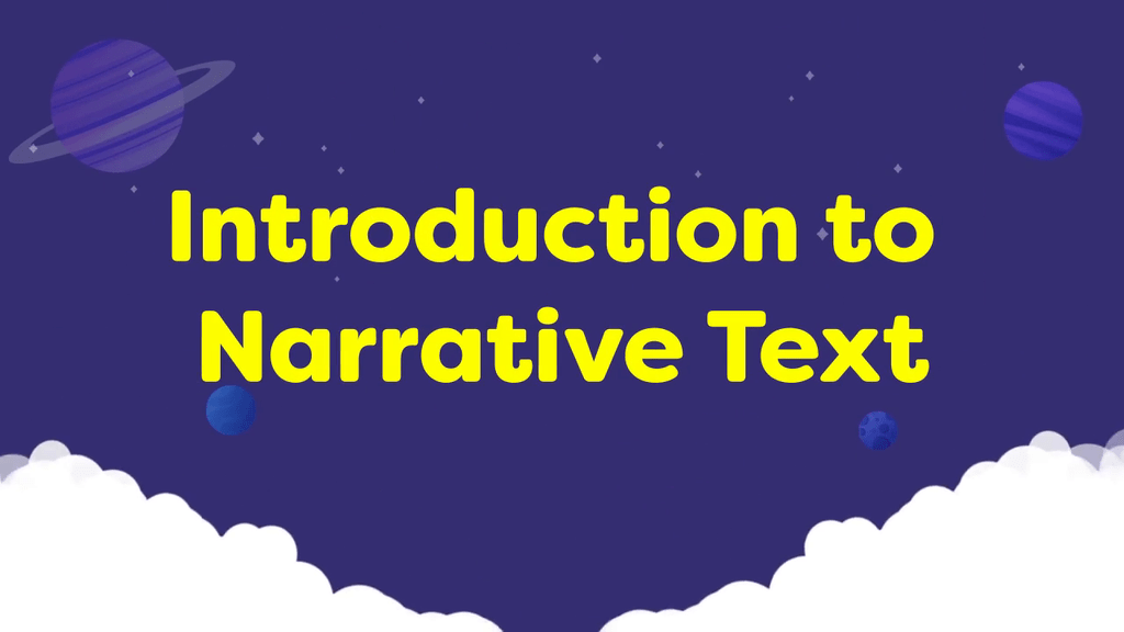 Video belajar Introduction to Narrative Text Bahasa Inggris untuk Kelas 10