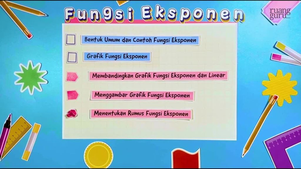 Video belajar Fungsi Eksponen Matematika untuk Kelas 10 SMK